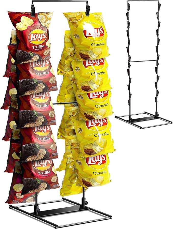 Amazon.com: ROSROSE Chip Rack Display Stand, Potato Chip Display Rack ...