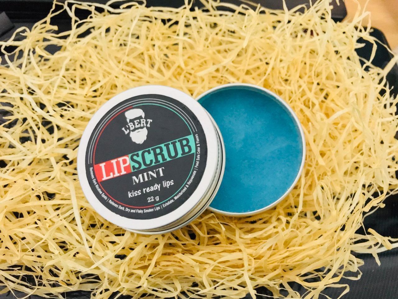 L'BERT Mint Lip Scrub, Kiss Ready Lips for Lightening & Brightening ...