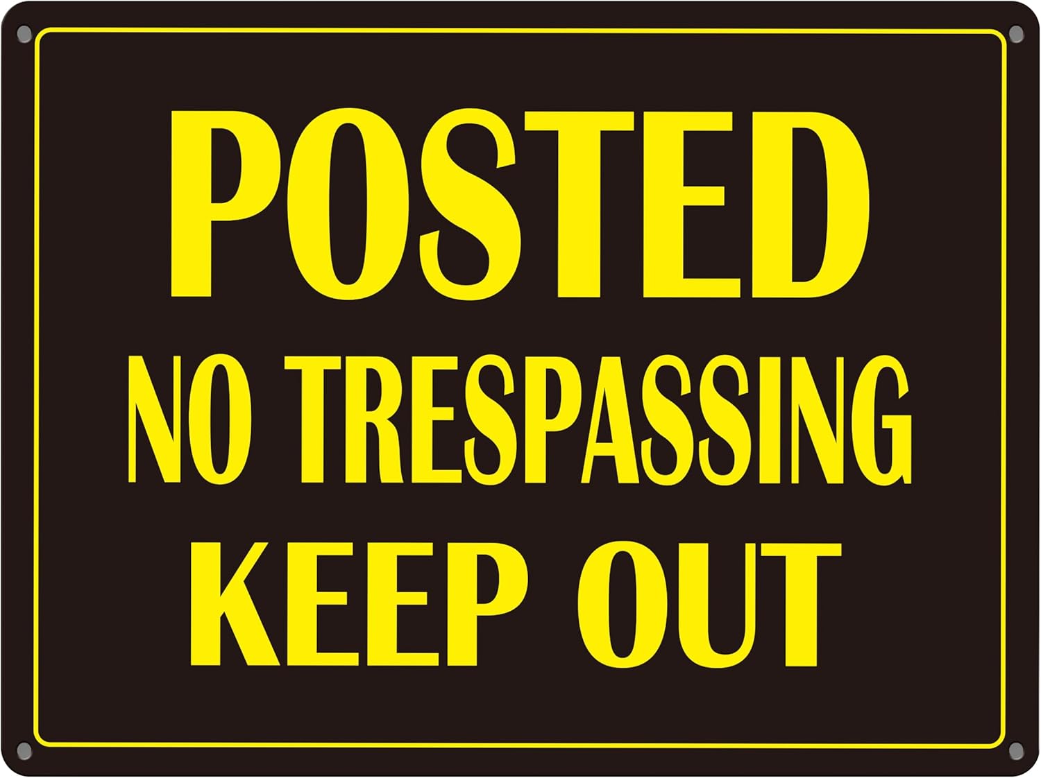 Amazon.com : Private Property No Trespassing Signs with Metal Stakes ...