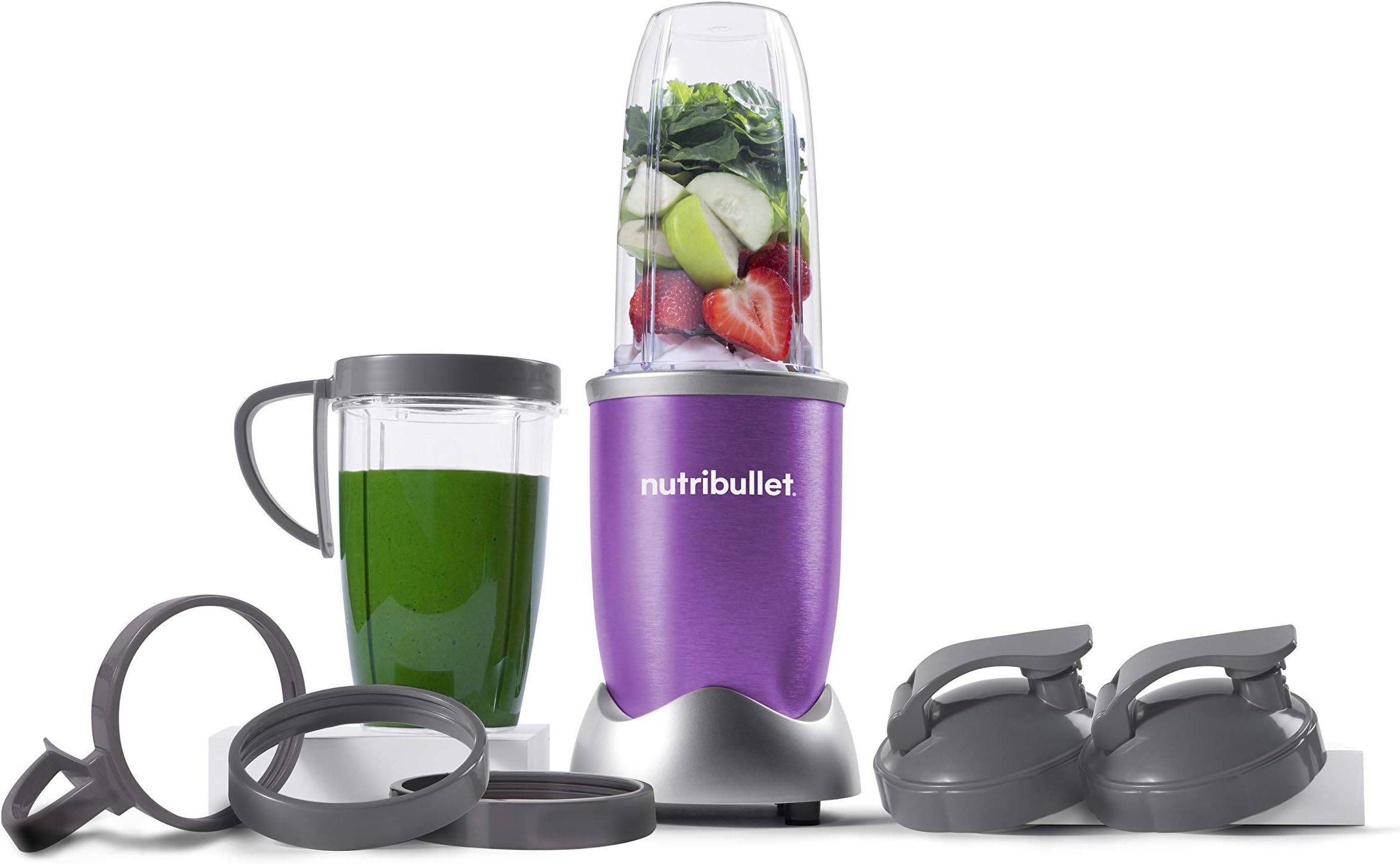 Amazon.com: NutriBullet Pro 900 Watt Hi-Speed Blender/Mixer Twist and Blend 9-Piece Set (Lilac ...