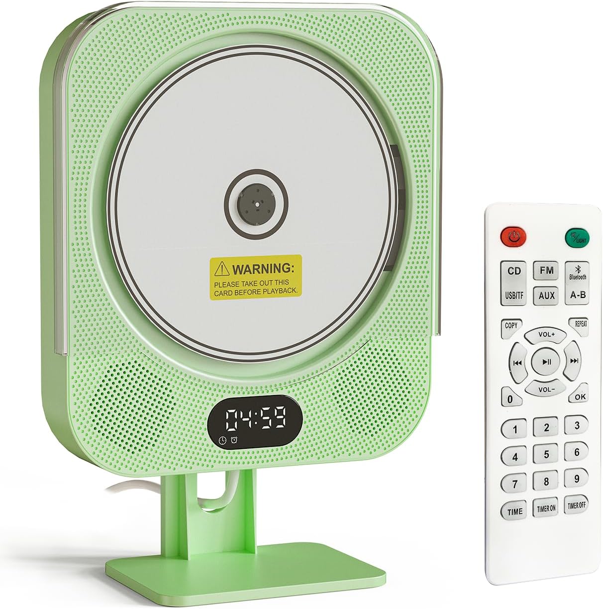 Amazon.com: Kpop CD Players for Home,Green Wired Cute Desktop/Wall CD ...