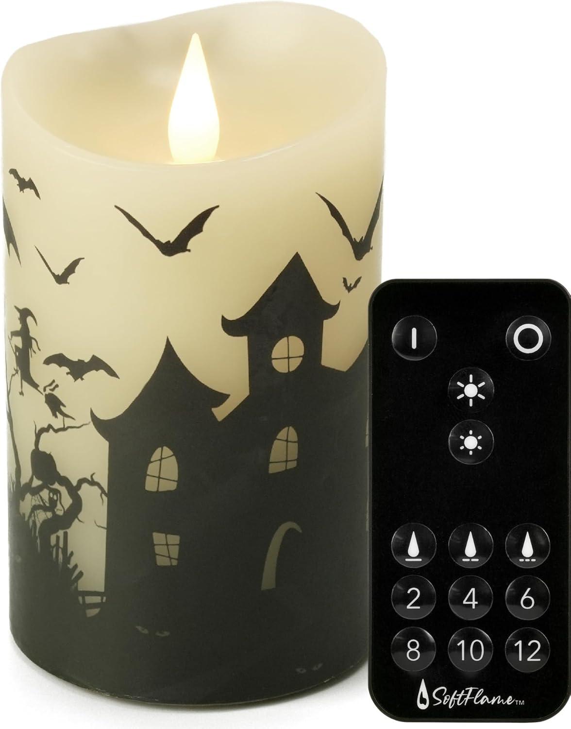 Amazon.com: Softflame Halloween Flameless LED Candles with Remote ...