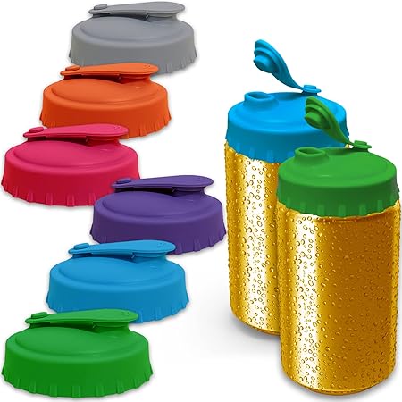 Amazon.com: Vibrant Colored 12Pk Drink Shield and Soda Protector for ...