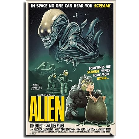 Amazon.com: POSTER STOP ONLINE Alien - Door Movie Poster (Size 21" x 62 ...