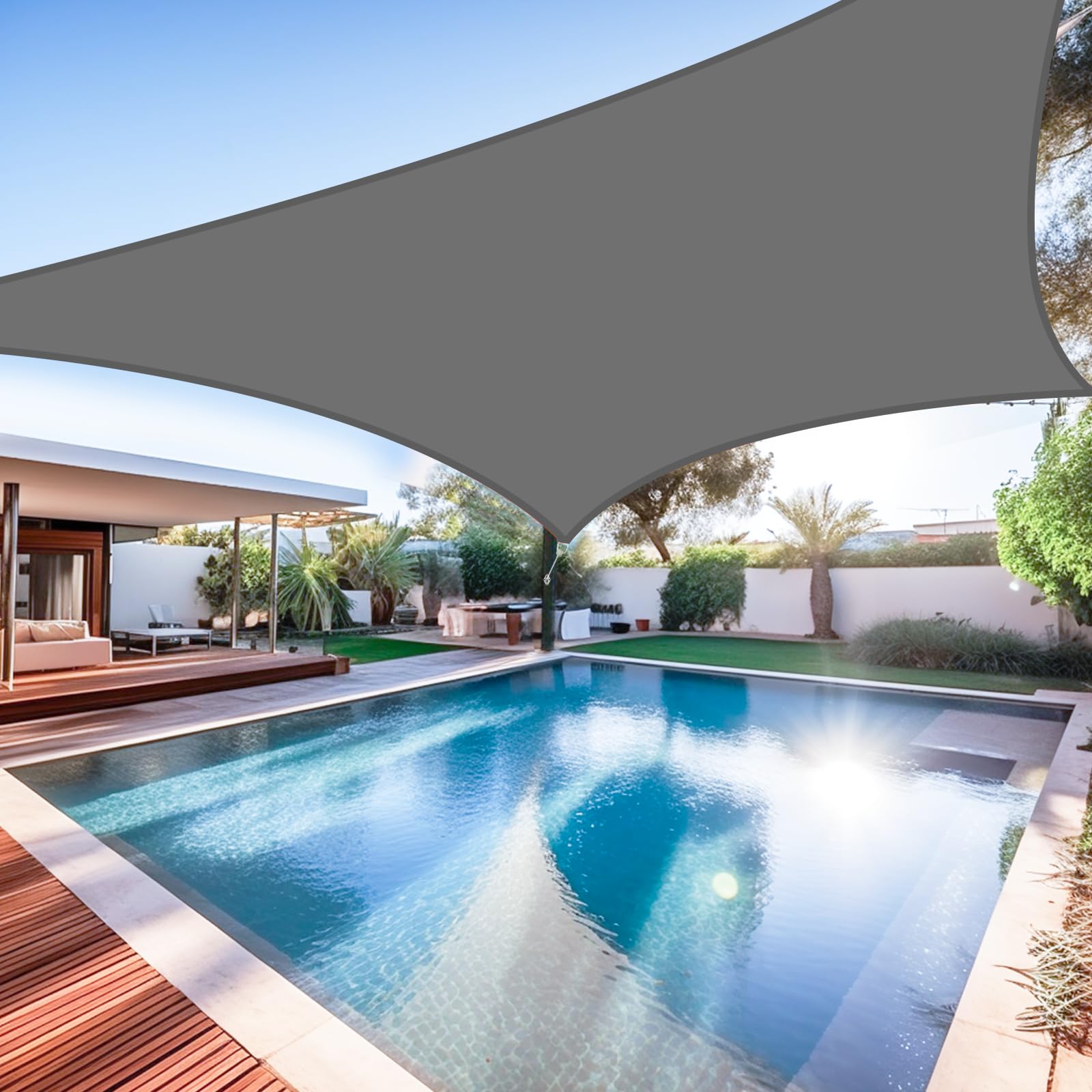 Amazon.com : Shade&Beyond 10'x13' Waterproof Sun Shade Sail Canopy UV ...