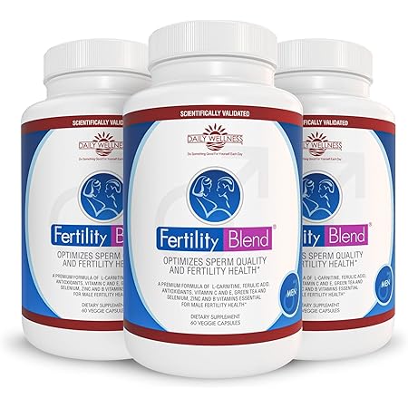 Amazon.com: Fertility Blend Daily Wellness for Men - Male Fertility Supplement, Vitamin Blend ...