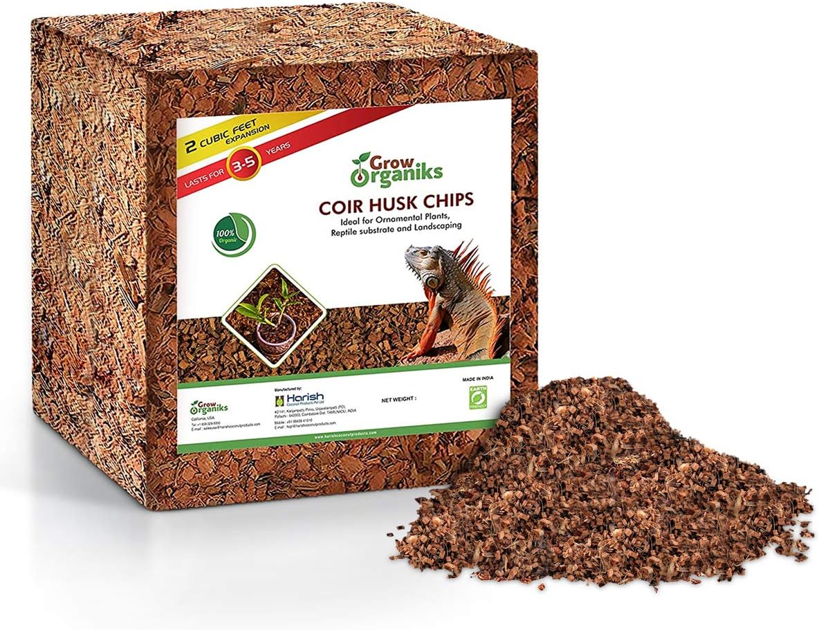 Amazon.com : Compressed Coconut Husk Chips 9lbs - Expandable Substrate ...