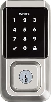 Weiser Halo Satin Nickel WiFi Smart Lock, Keyless Entry Door Lock ...