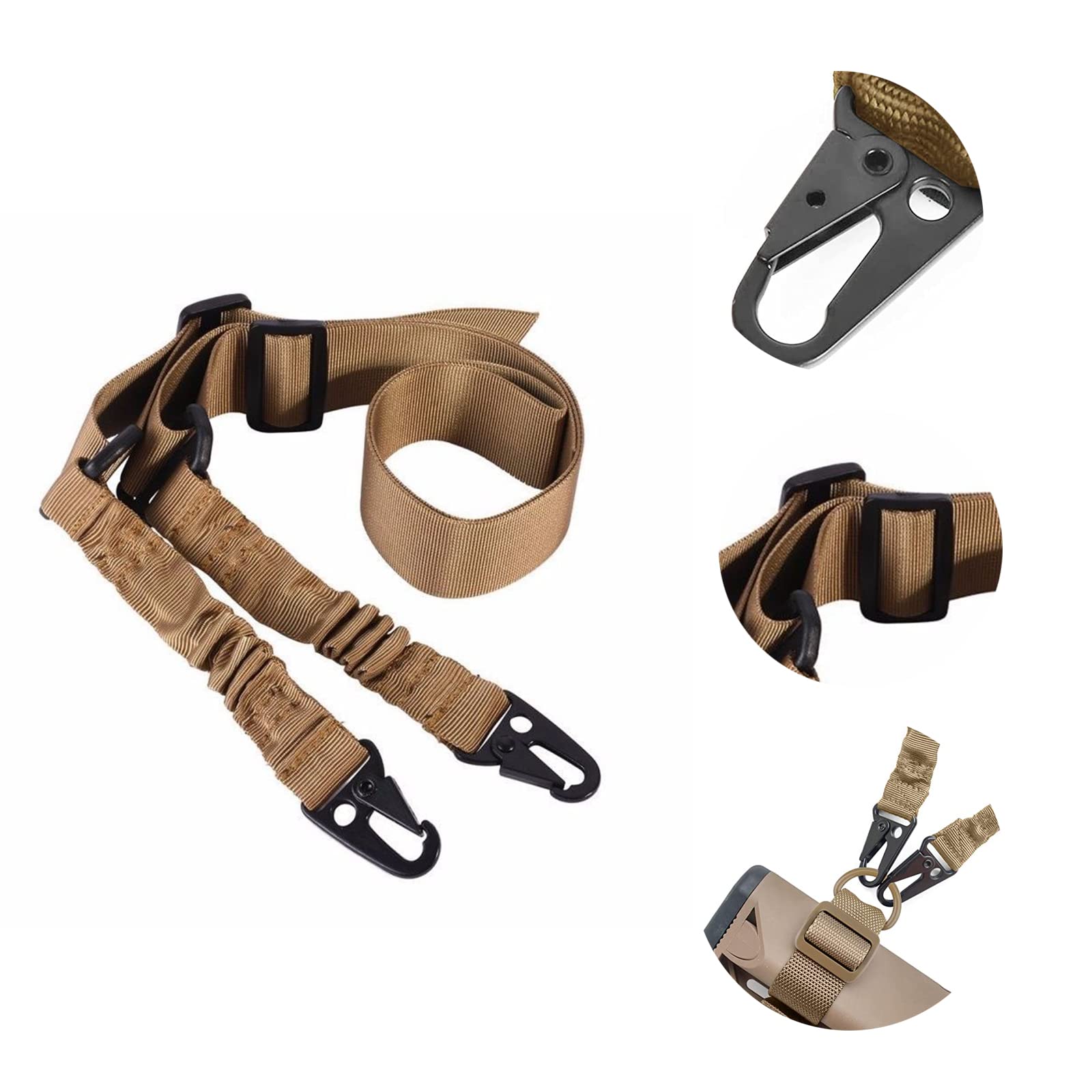 Nylon Rifle Slings Adjustable Clawgear Sniper Rifle Sling Padded QD