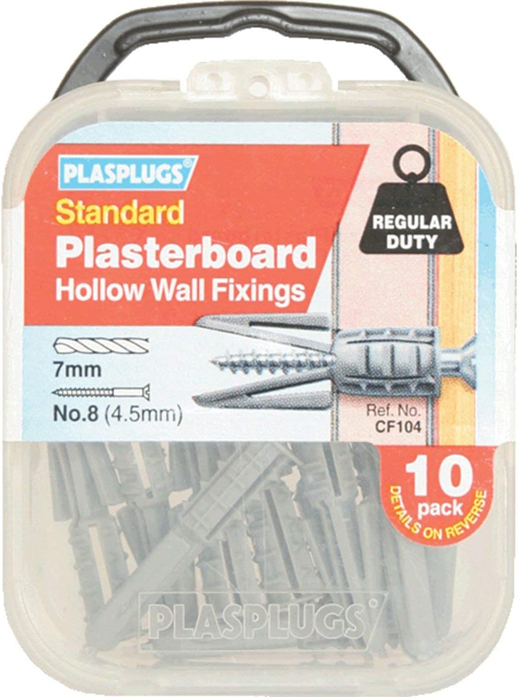 Plasplug Plasterboard Fixings Pack of 10 : Amazon.co.uk: DIY & Tools
