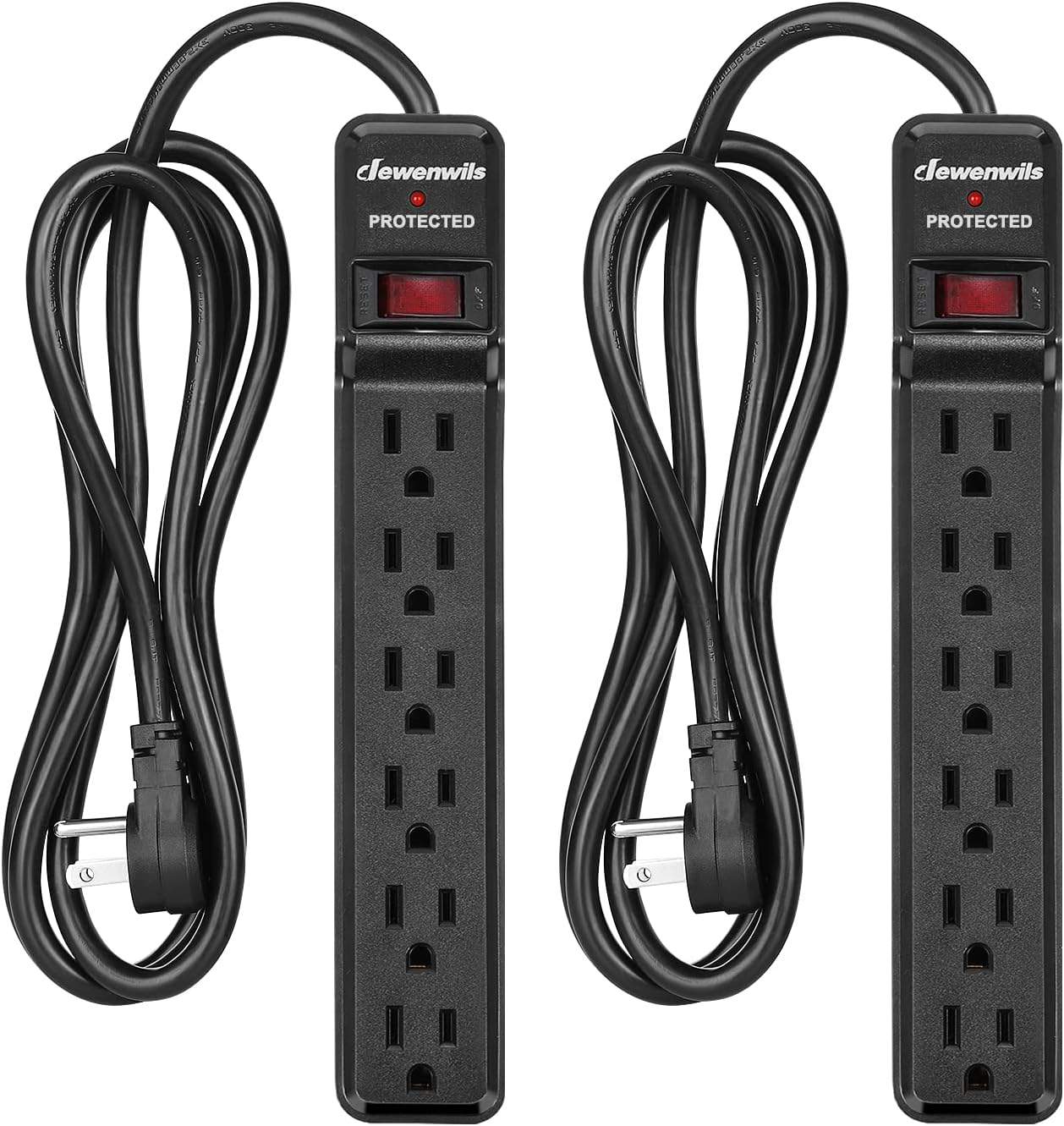GE Pro – Protection SurGE à 6 prises, rallonge de 6 m, 620 joules ...