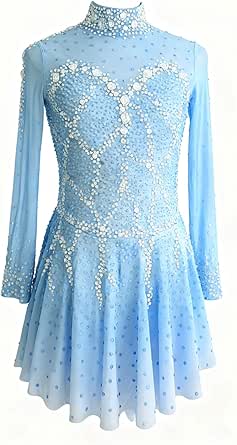 Amazon Liuhuo Ice Figure Skating Dress Girls Womens Long Sleeve