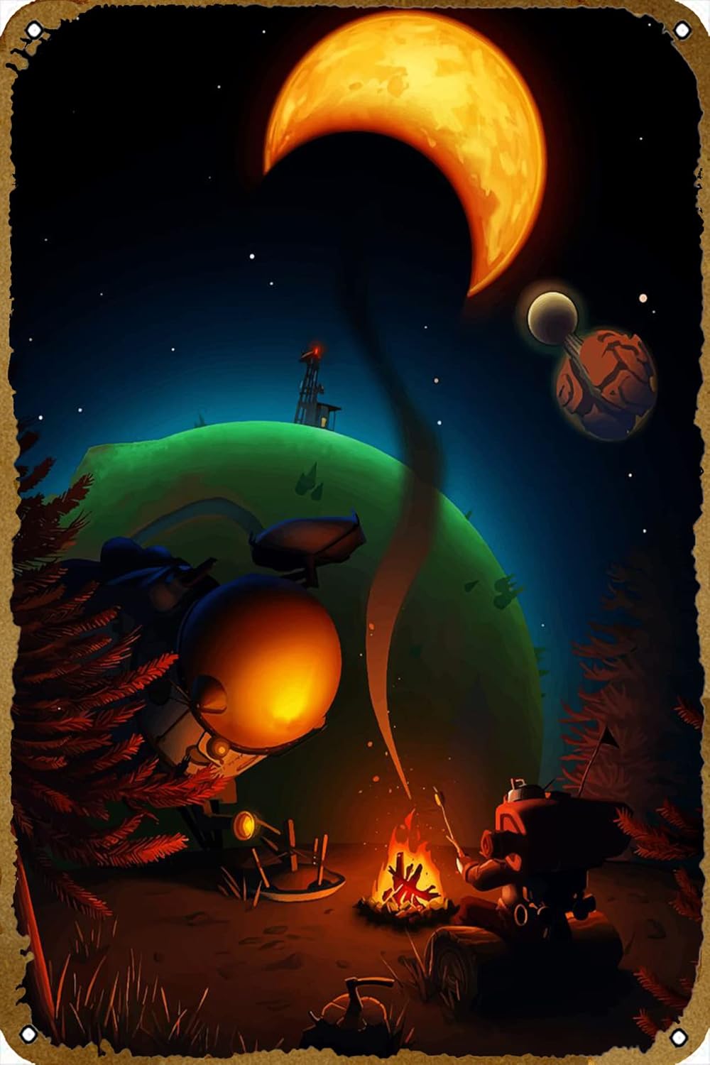 Amazon.com : outer wilds Poster Video Game Metal Tin Sign Gaming Cool ...