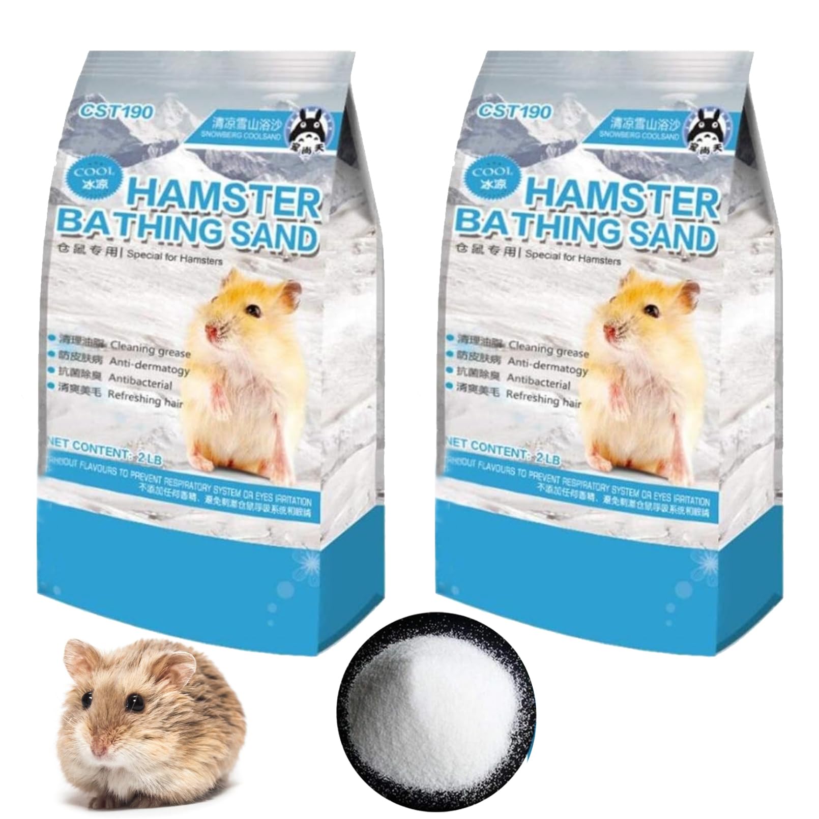 Snapklik.com : Hamster Bathing Sand 4 LB Gerbil Powder Grooming Sand ...
