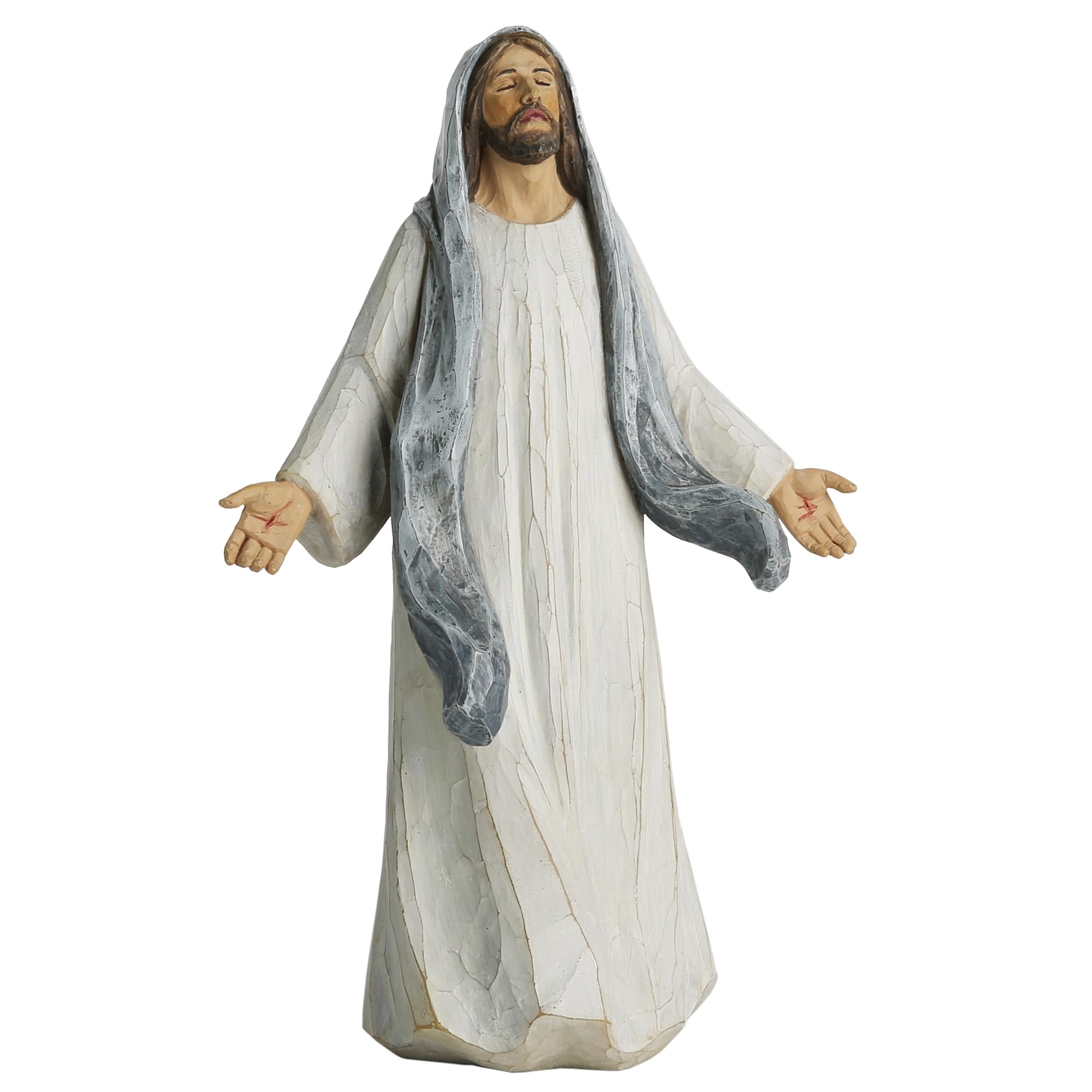 Jesus Christ With Open Arms Jesus Christ White Robe Standing Open Arms