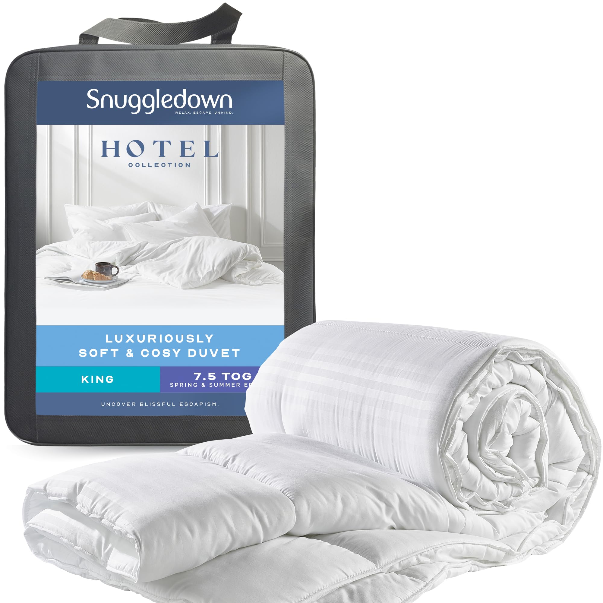Snuggledown Hotel Collection King Size Duvet - 7.5 Tog Luxury Embossed ...