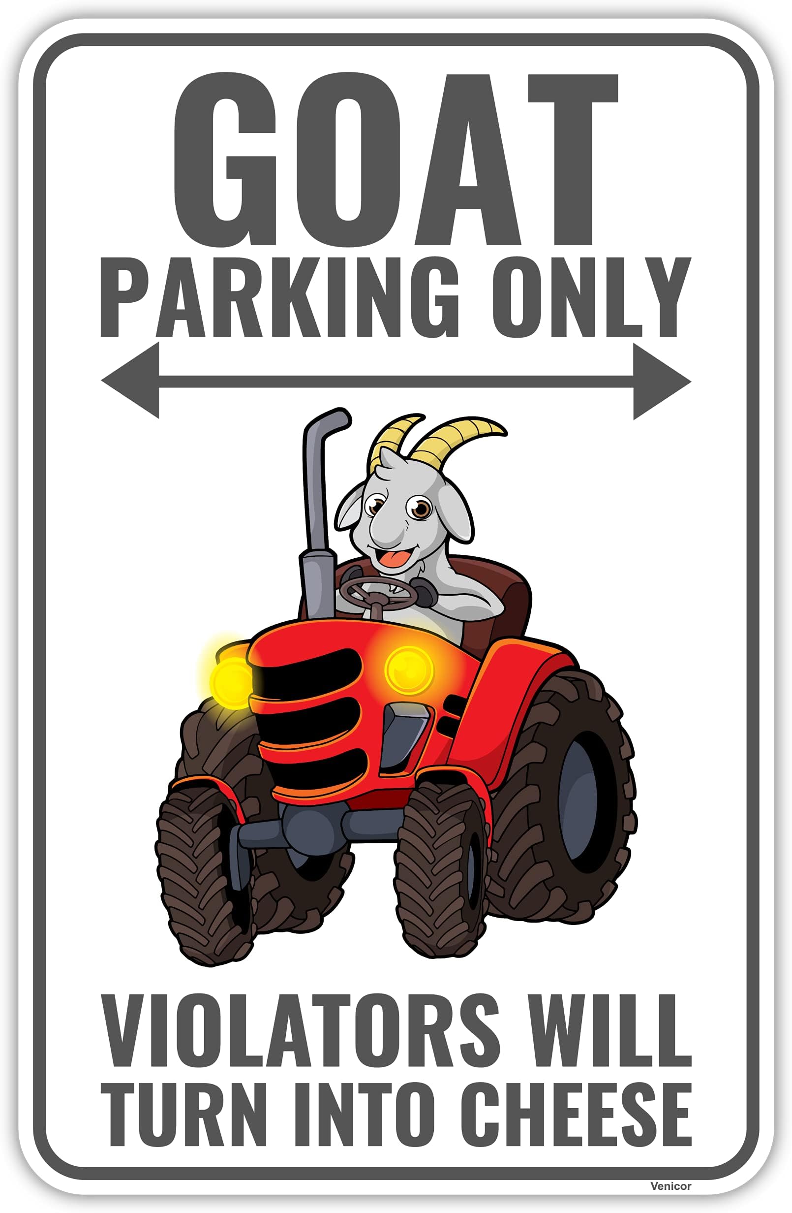 Amazon.com: CROSSWALKS Goat Crossing 12" X 12" Aluminum Sign (X195 ...