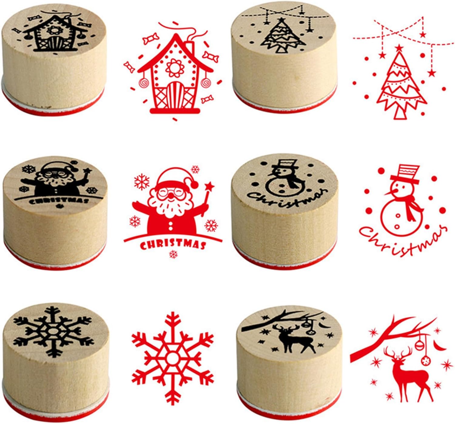 Amazon Flybloom 6 Pcs Wooden Stamps Set Round Wooden Rubber Stamps amazon-flybloom-6-pcs-wooden-stamps-set-round-wooden-rubber-stamps