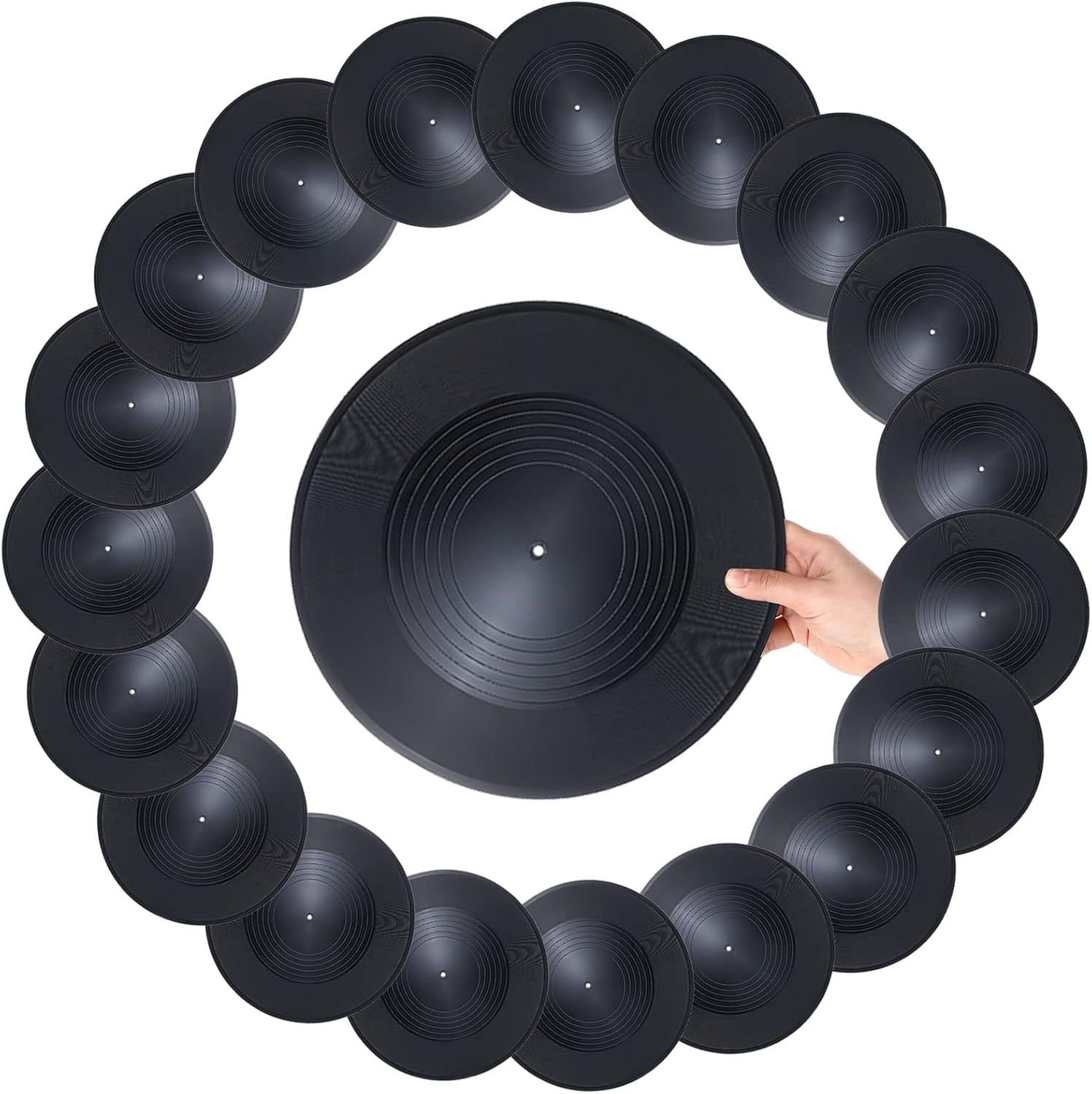 Amazon.com: Epakh 20 Pieces 12 Inch Blank Vinyl Records Vintage Fake ...