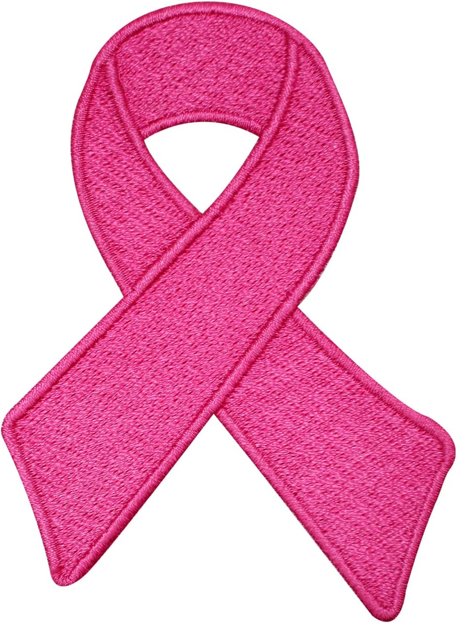 Amazon.com: Breast Cancer Awareness Patch Pink Embroidered Iron on Sew ...