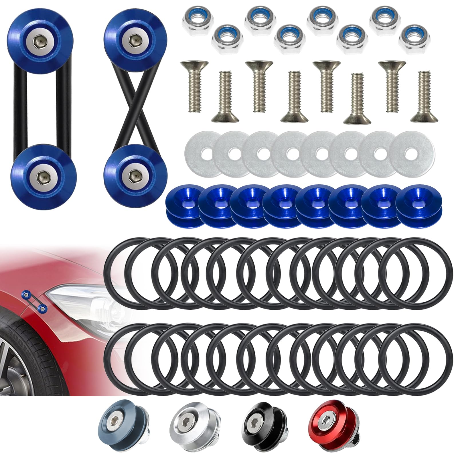 Snapklik.com : Universal Car Bumper Quick Release Clips Fasteners Kit