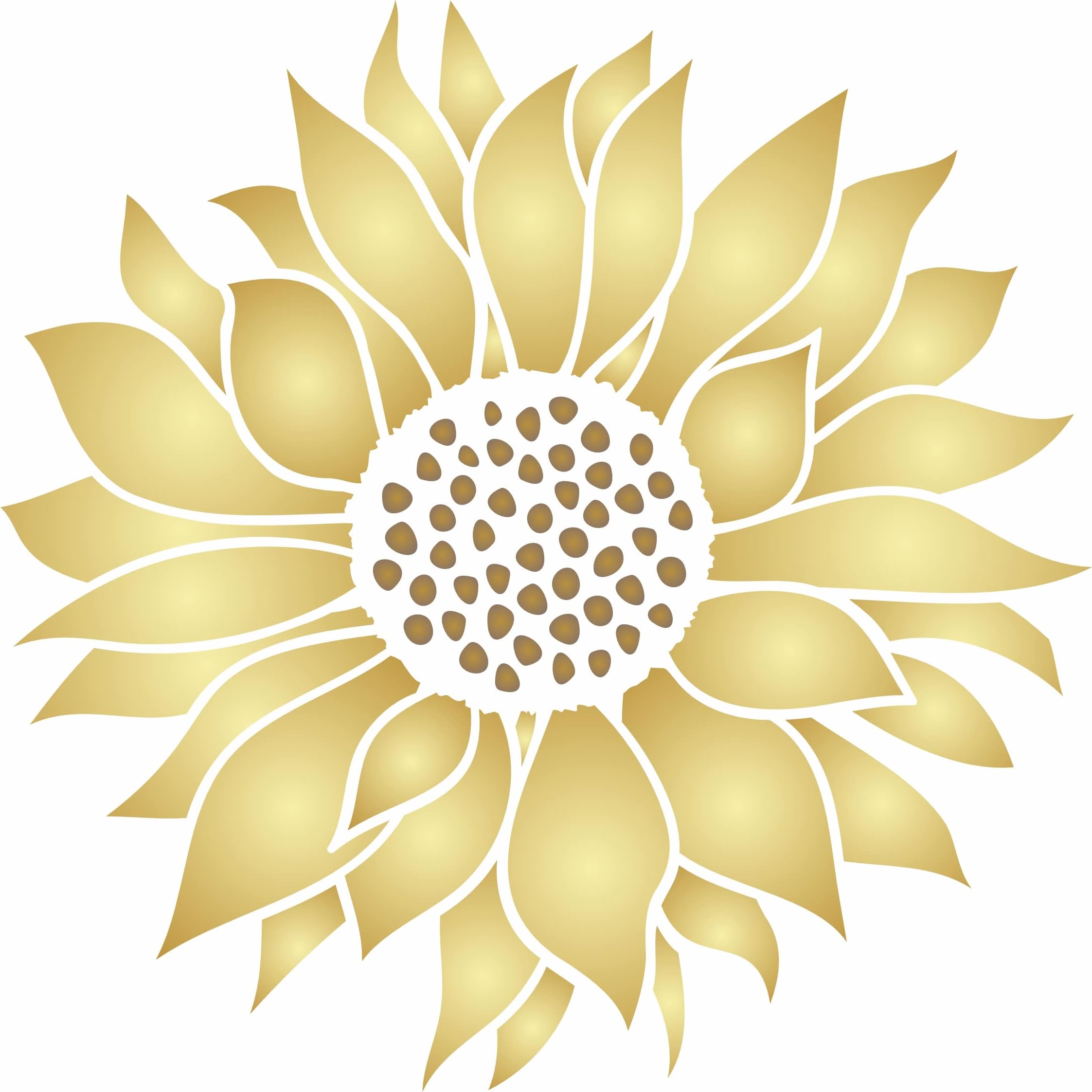 Amazon.com: Sunflower Stencil, 14 x 14 inch (L) - Classic Flower Floral ...