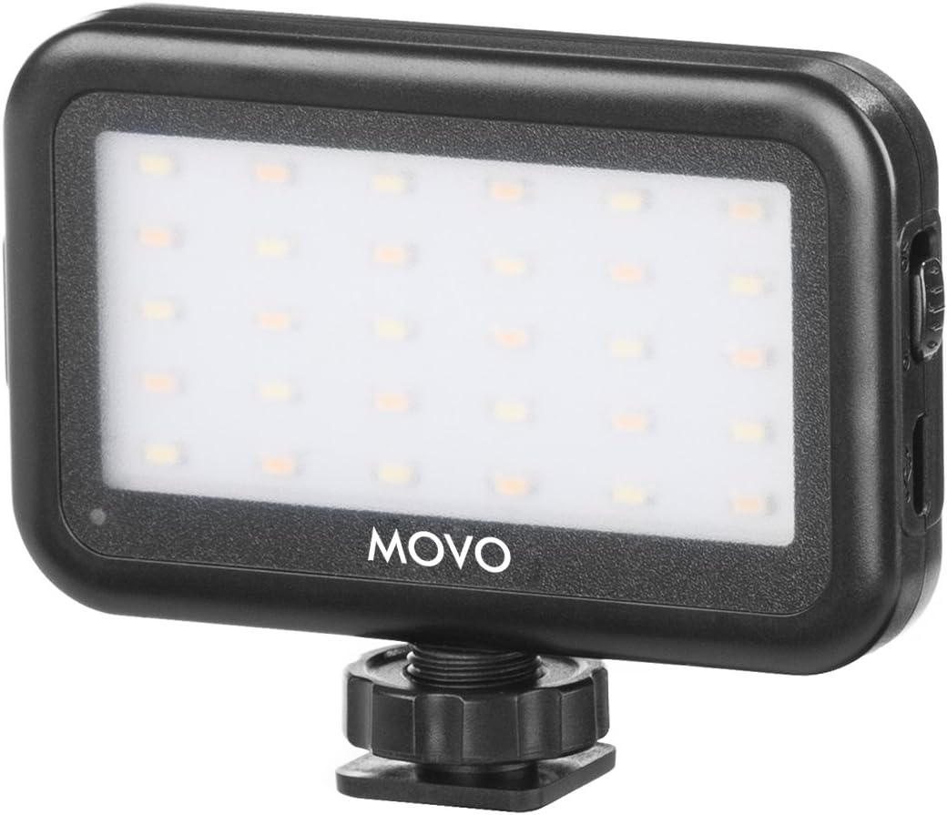 Amazon.com : Movo LED-30 Mini LED Light Panel with Adjustable ...