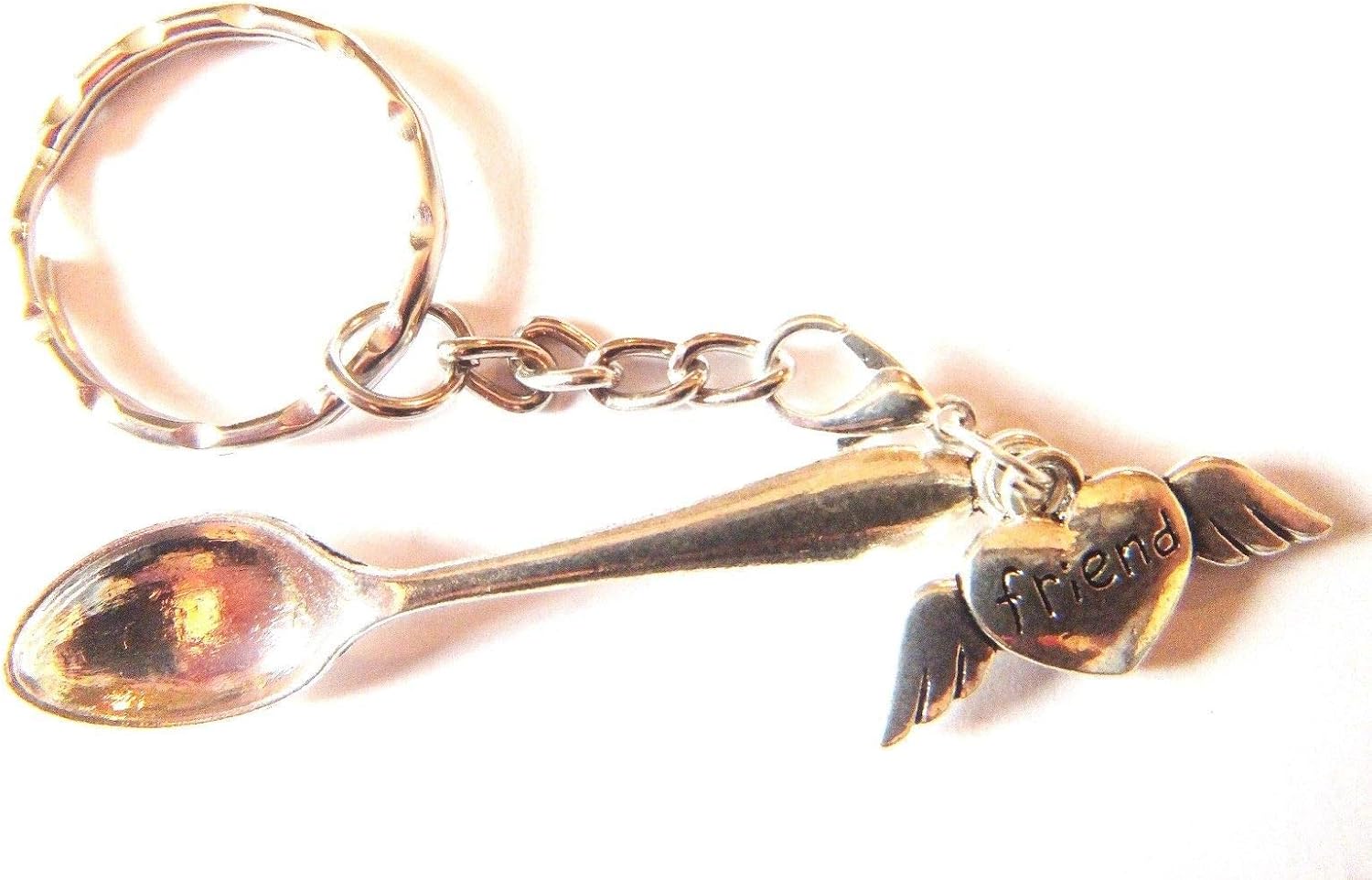 Detachable Mini Spoon 'Friend' Keyring Snuff Sniff Snorting Powder ...