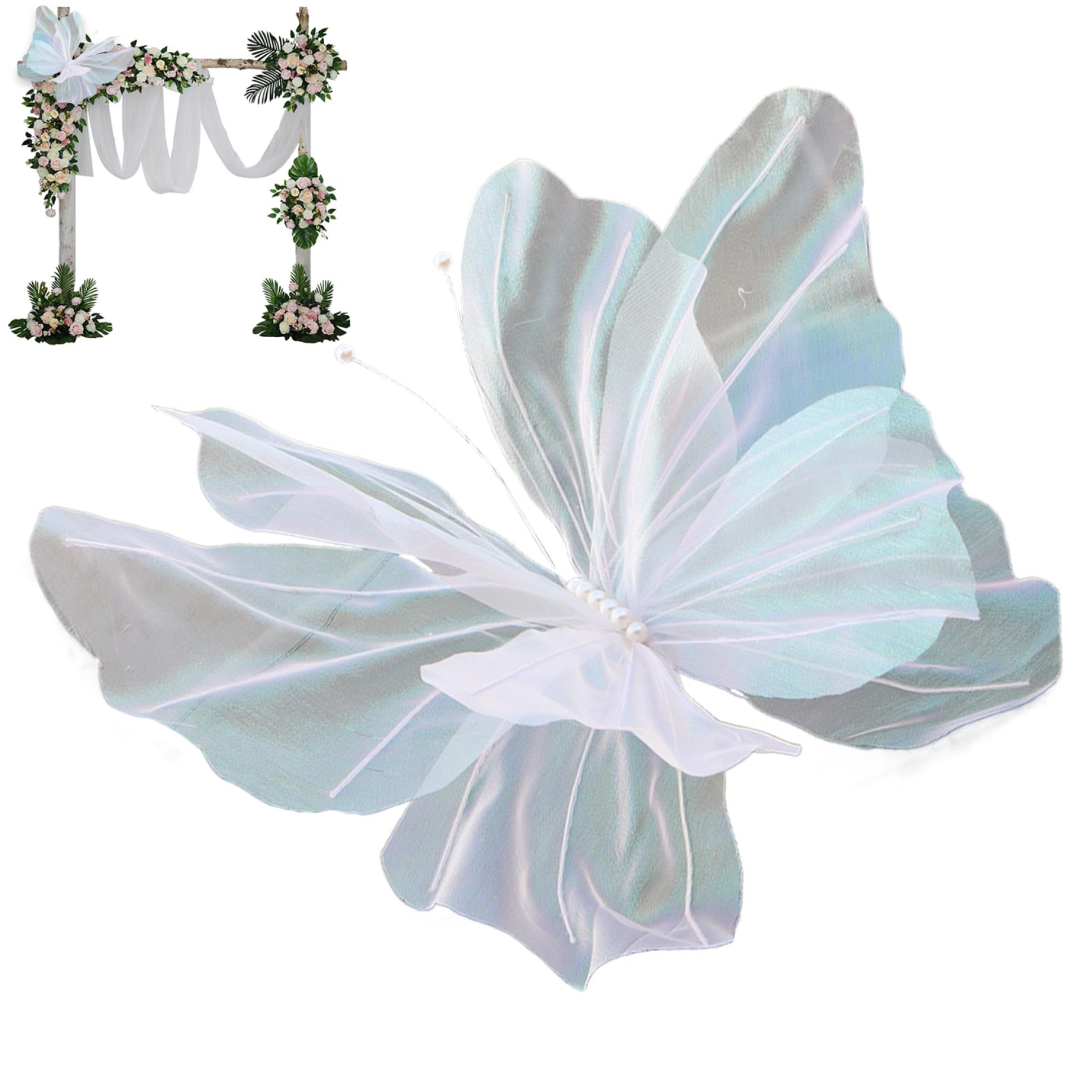 Amazon.com: Giant Artificial Butterfly, 20inch Large Silk Yarn ...