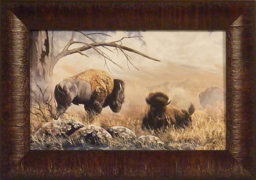 Amazon.com: High Plains Drifter by Ray Whitson 11x15 Buffalo Framed Art ...
