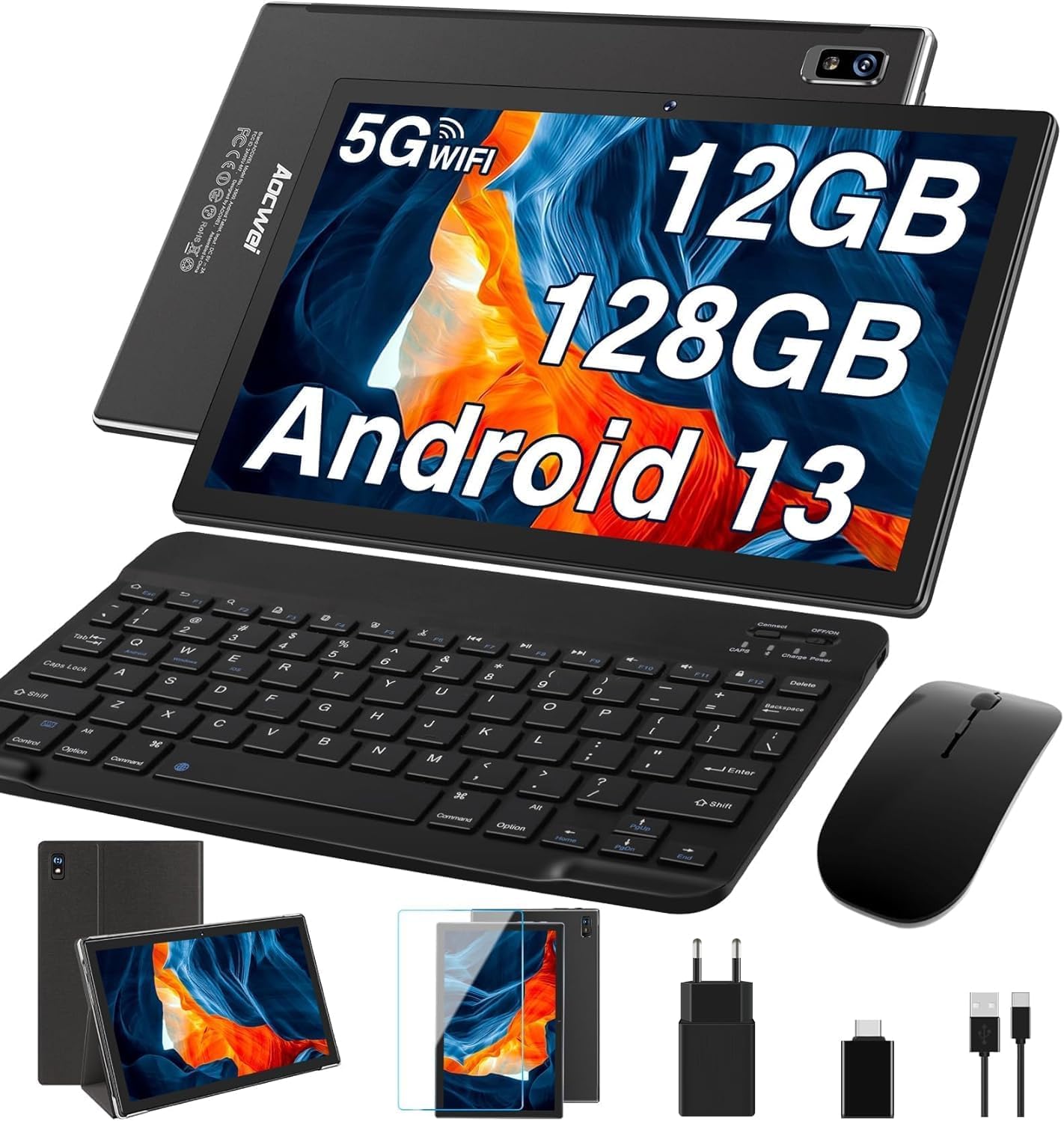 AOCWEI Tablet 10 Pollici Android 13 Tablet con 5G WiFi, X900 Octa Core ...