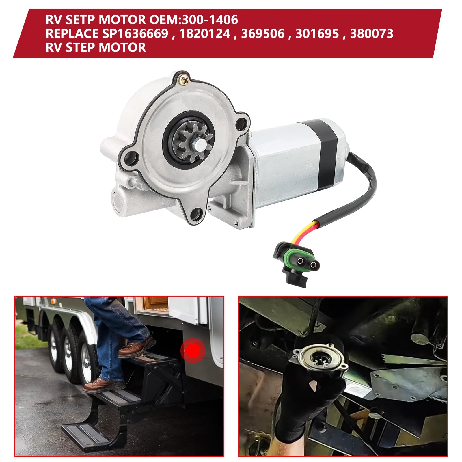 Snapklik.com : RV Step Motor 300-1406 For RV Coach Toyhauler Electric ...