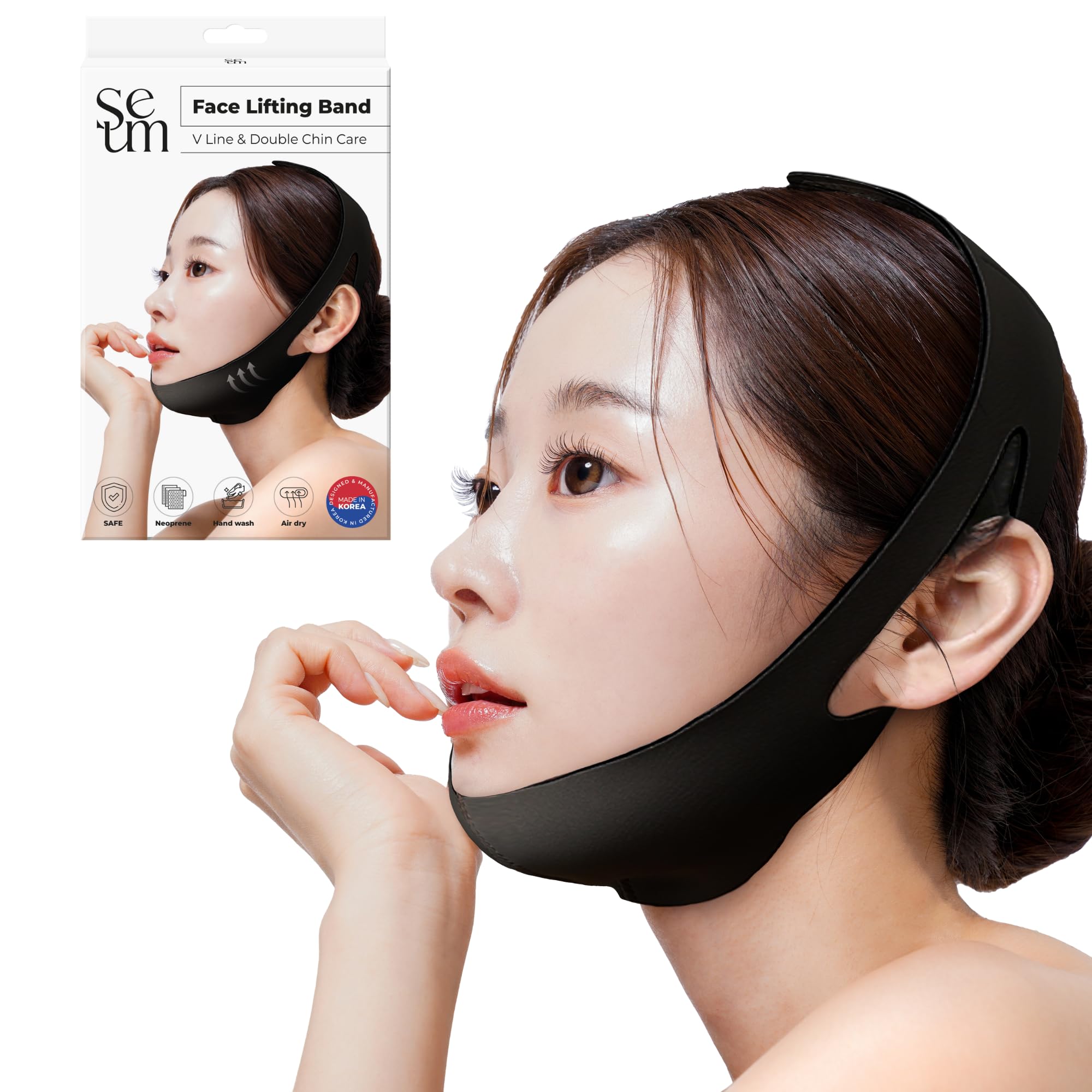 Amazon.com: SEUM K-Beauty Korean V Line Lifting Band – Double Chin ...