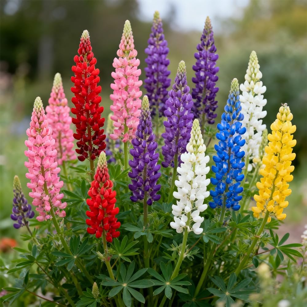 100pcs Mixed Lupine Seeds Perennial Wildflowers Canadian Wildflower ...