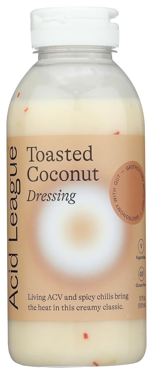 Amazon.com : Acid League Toasted Coconut Dressing, 12 FZ : Grocery ...