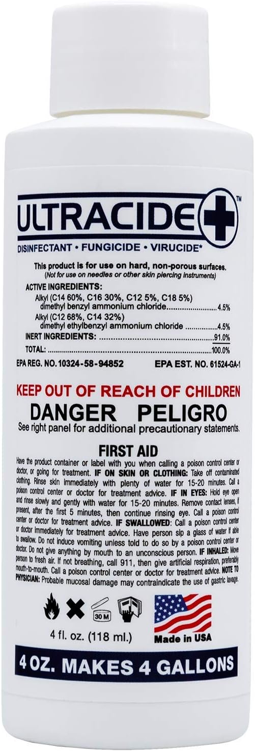 Amazon.com: Americanails Ultracide Super Concentrated Disinfectant, 4oz ...