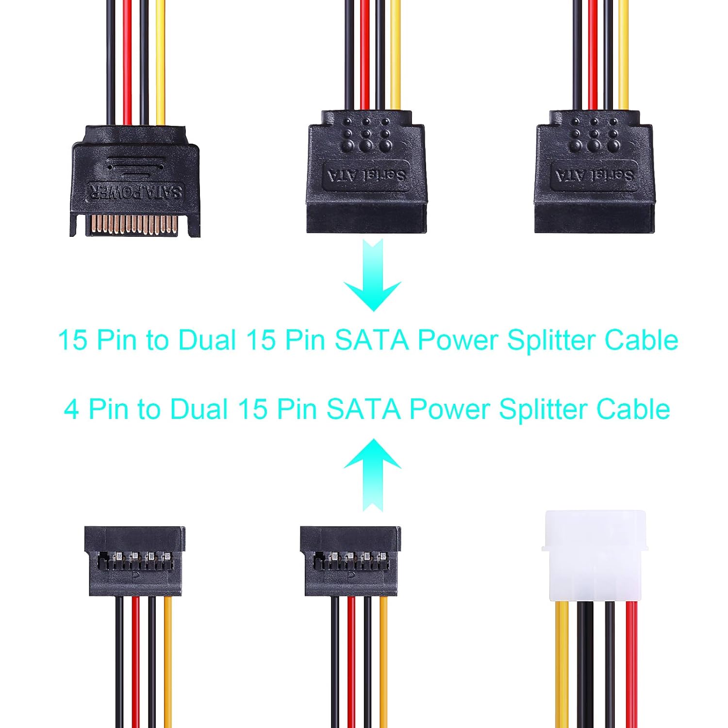 Rantecks SSD/SATA III Hard Drive Connection Cables with 4PCS SATA Cable ...