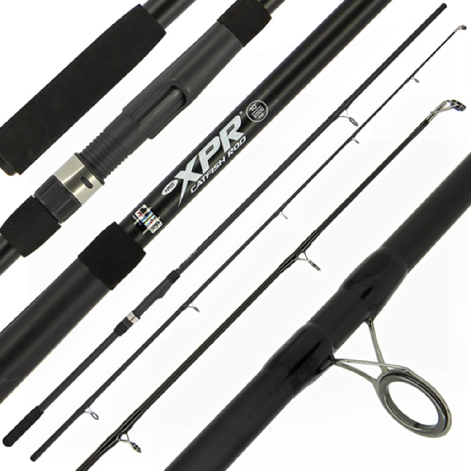 NGT 10FT 2PC CATFISH CAT FISH ROD BLACK CARBON FIBER FISHING TACKLE ...