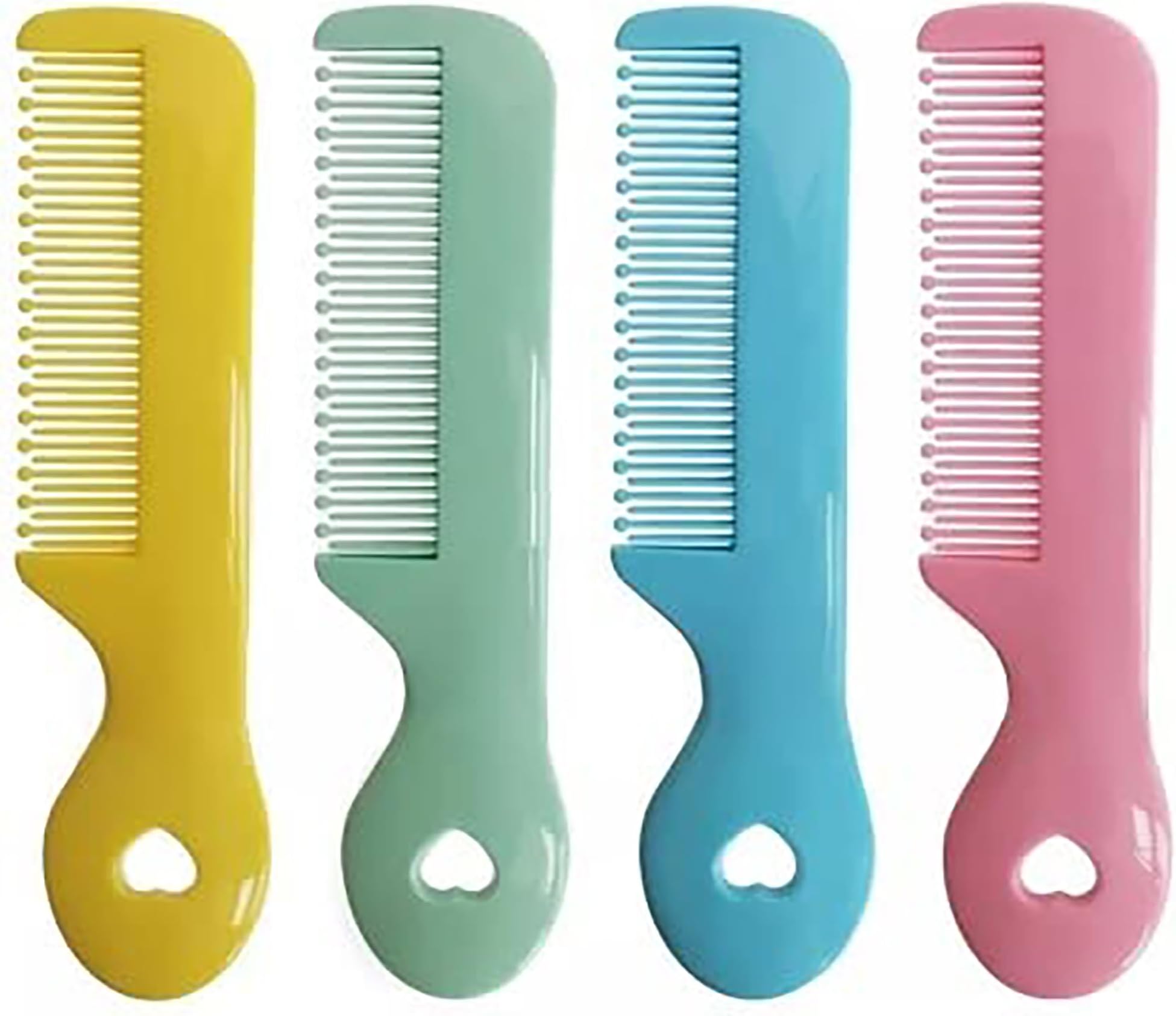 Amazon.com : Pack of 4 Round Tip Bristles Baby Comb for Sensitive Scalp ...