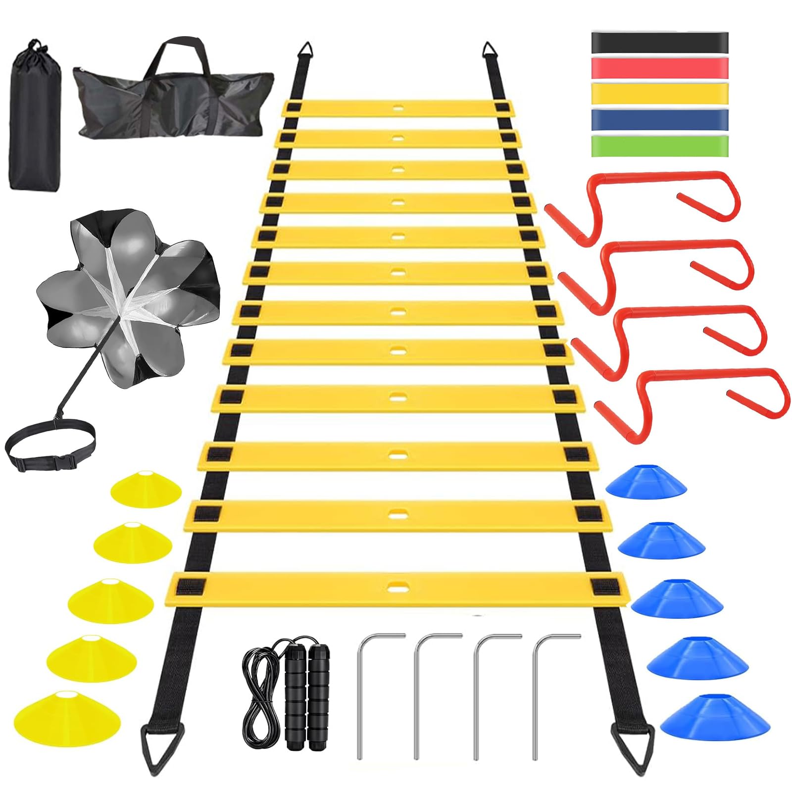 Allucky Speed & Agility Training Set Agility Ladder Speed Training ...