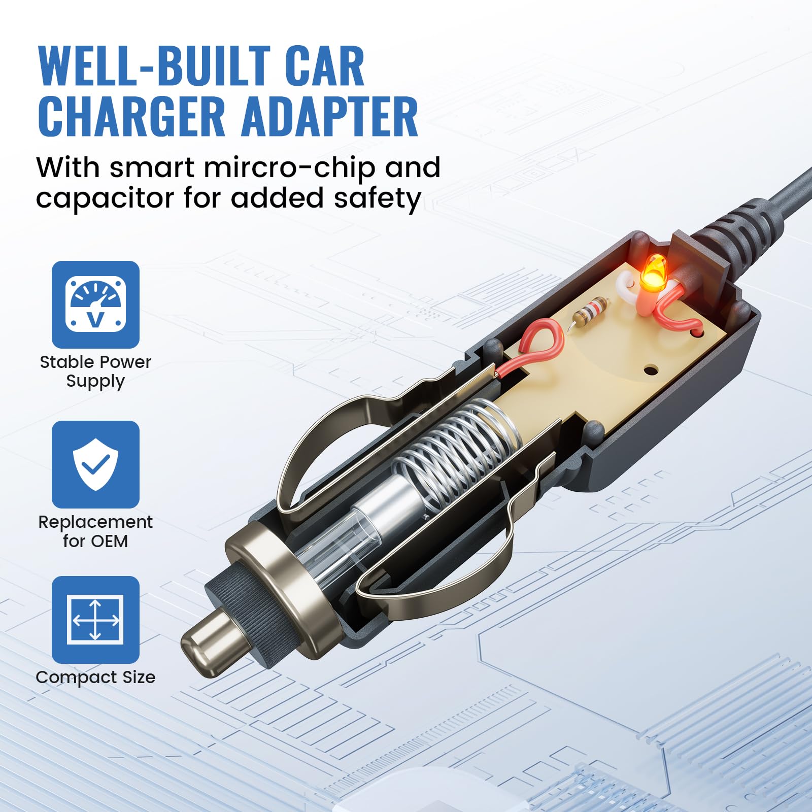 Rv Power Adapter EWAY USB To DC Car Charger Cable For Furrion FOS07TADS ...