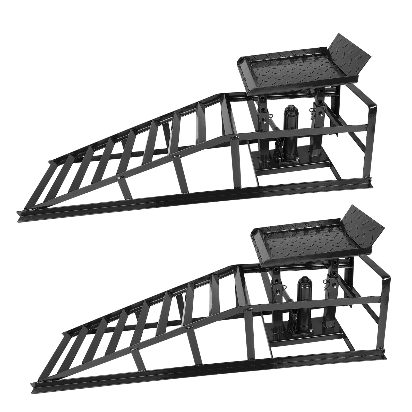 Snapklik.com : 2-Pack Portable Car Lift Hydraulic Car Ramps 3T Low ...
