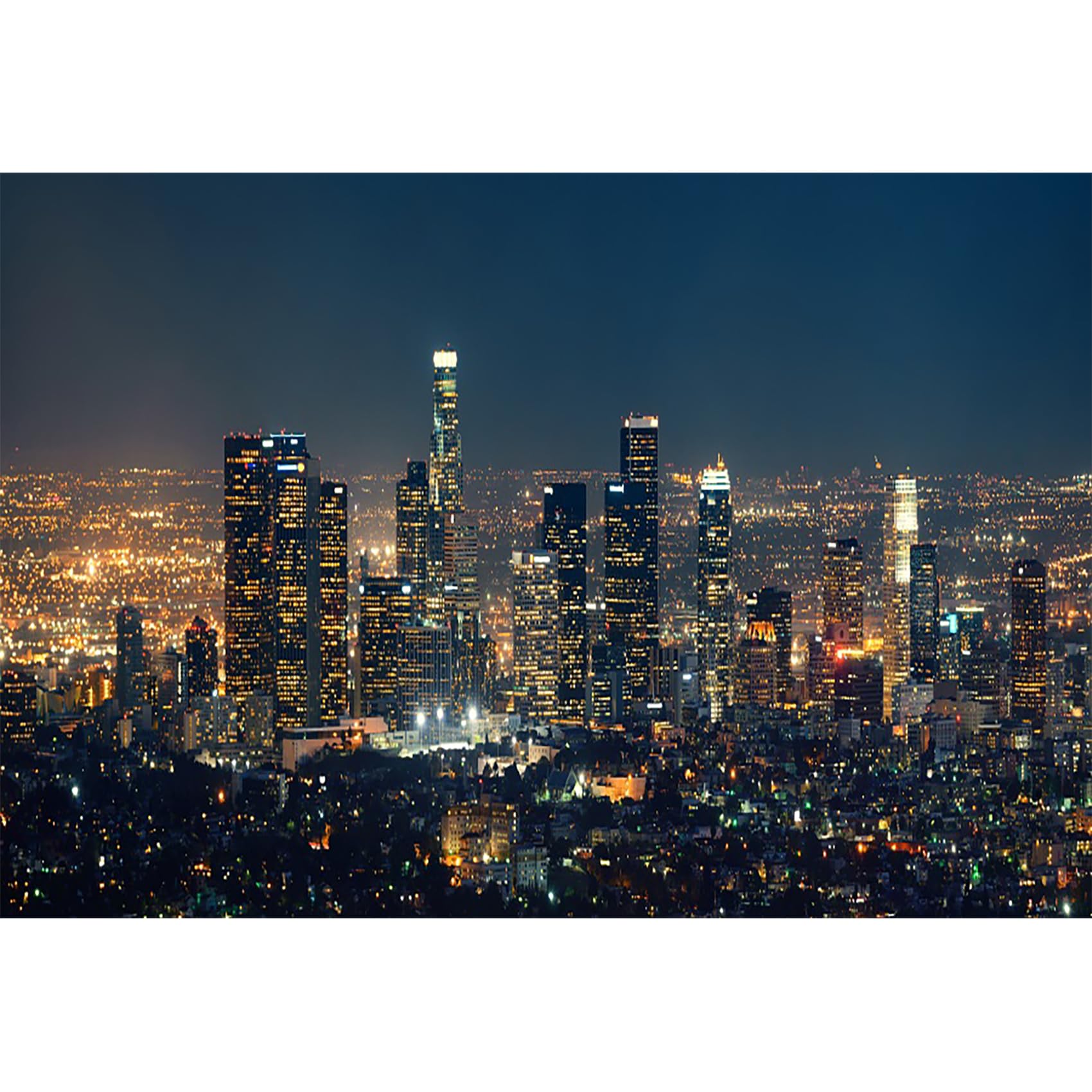 Amazon.com : AOFOTO 8x6ft Los Angeles Night View Backdrop US California ...