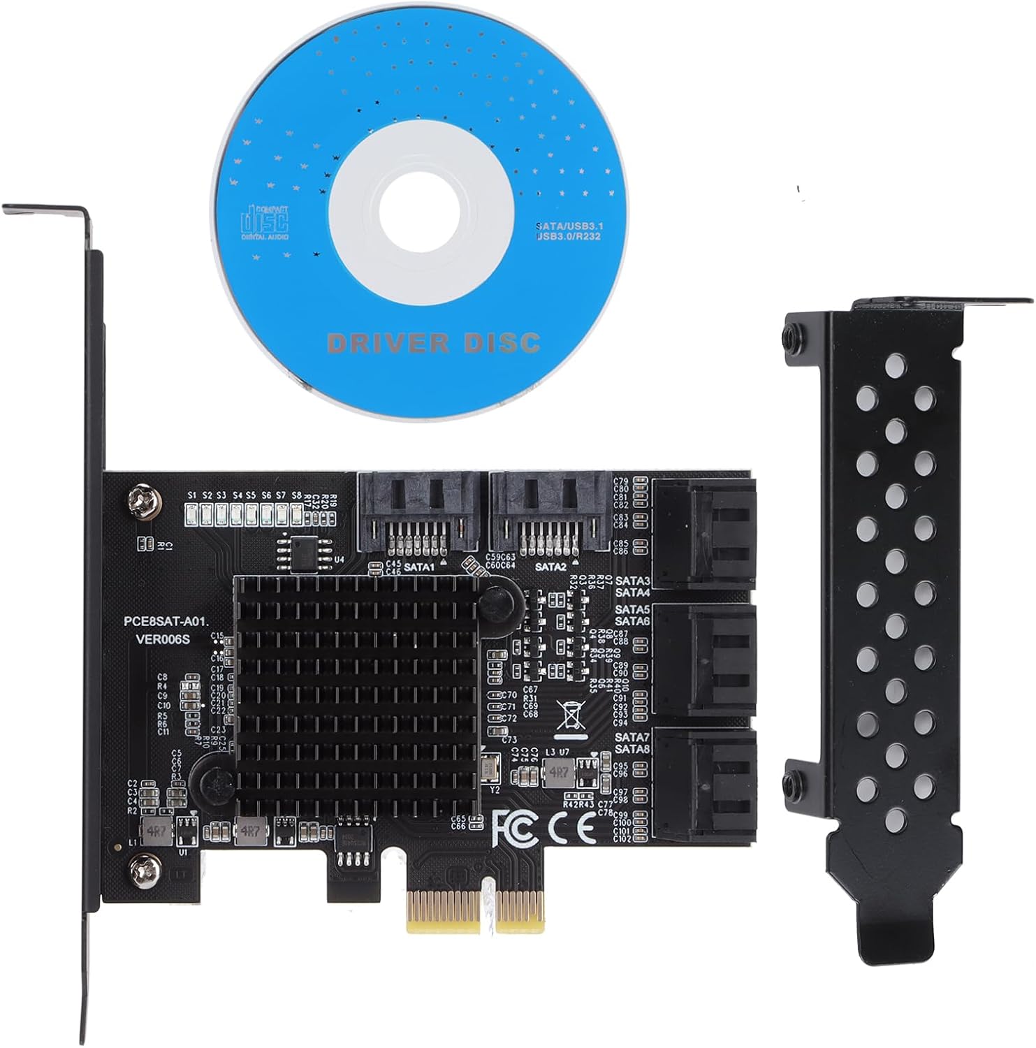 8 Port SATA Card, PCIE to SATA 3.0 Expansion Board Australia | Ubuy