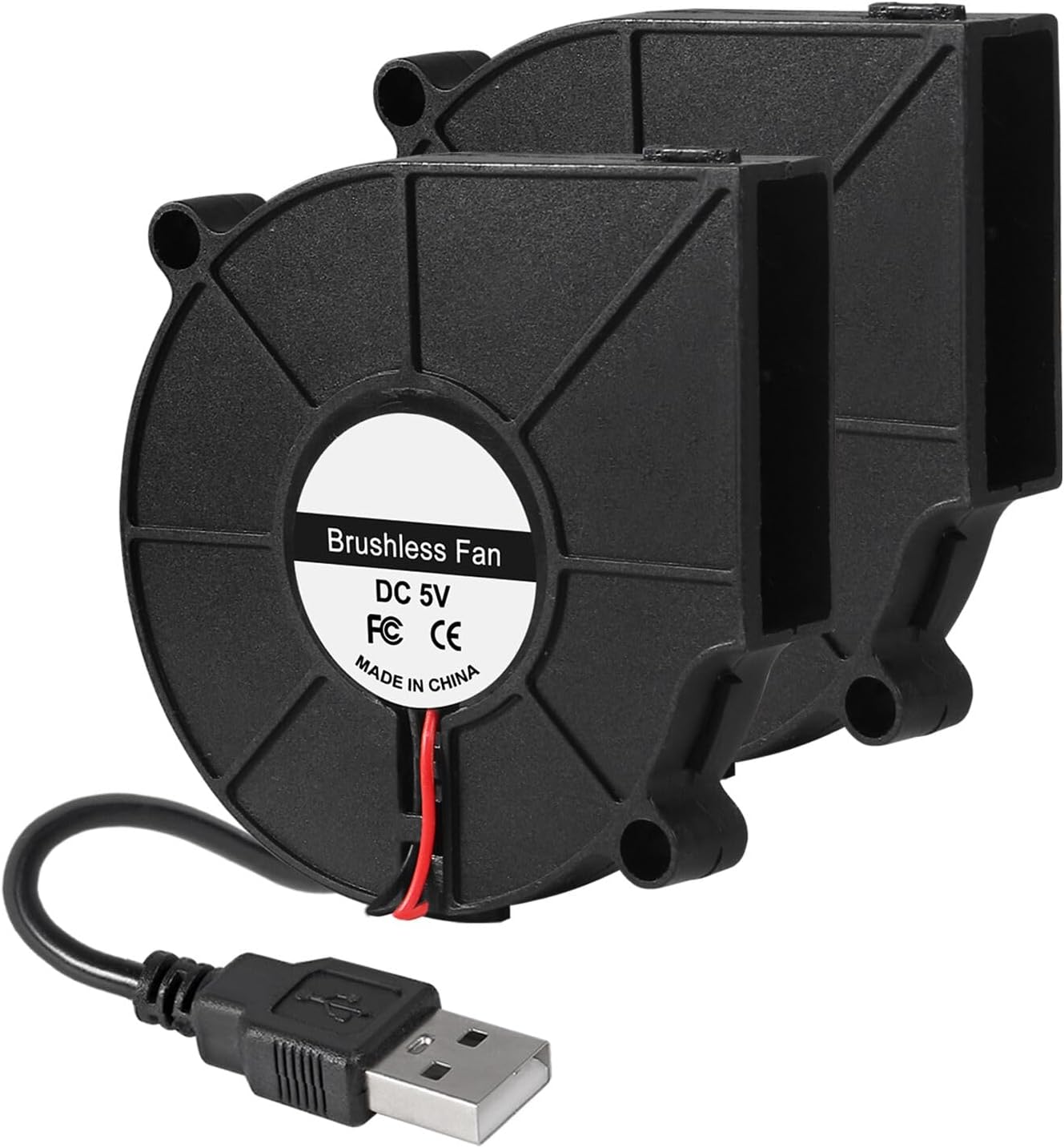 Amazon.com: ANVISION 40mm x 10mm DC 5V USB Brushless Cooling Fan, Dual ...