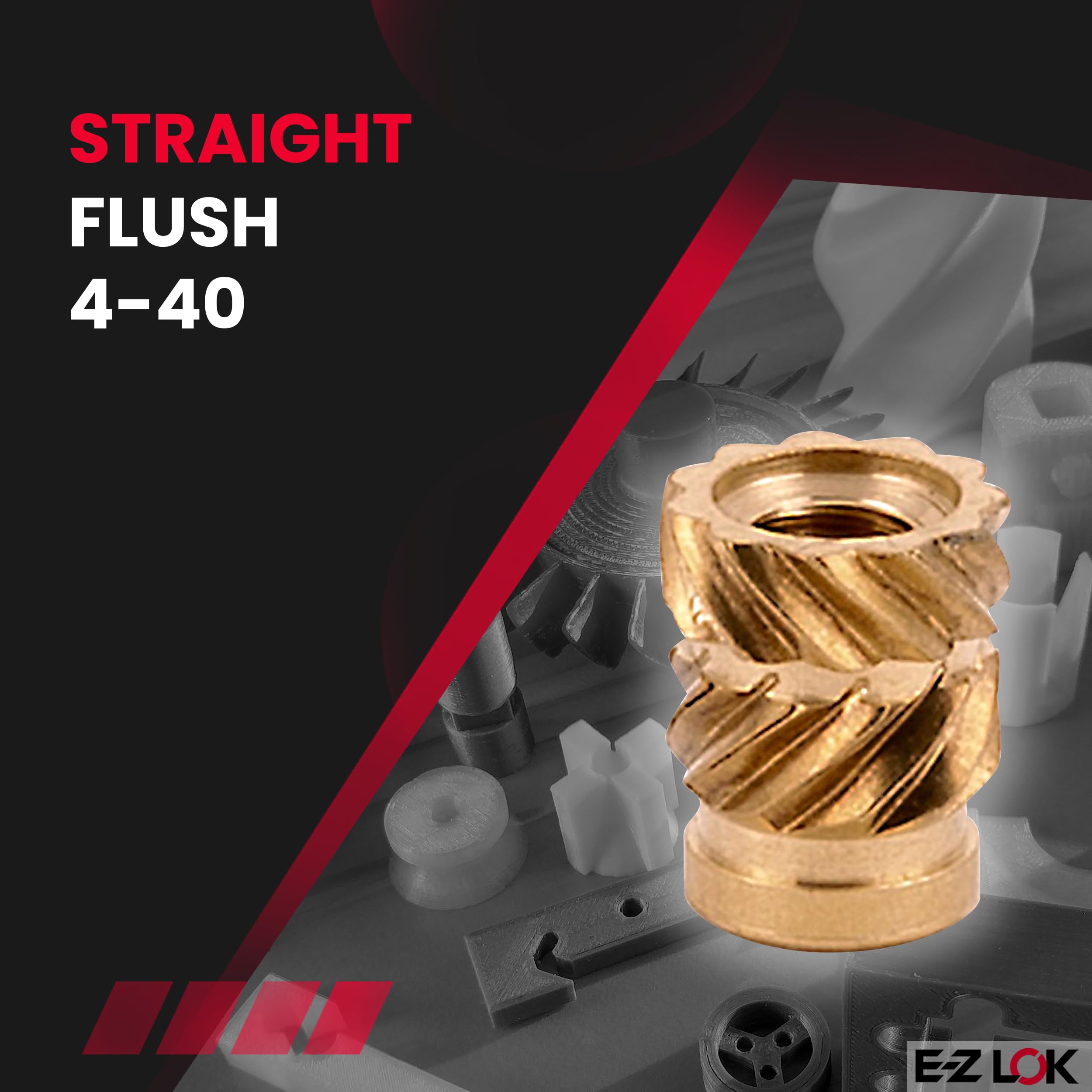 Snapklik.com : Threaded Insert For Plastic Straight Flush Brass Thread ...