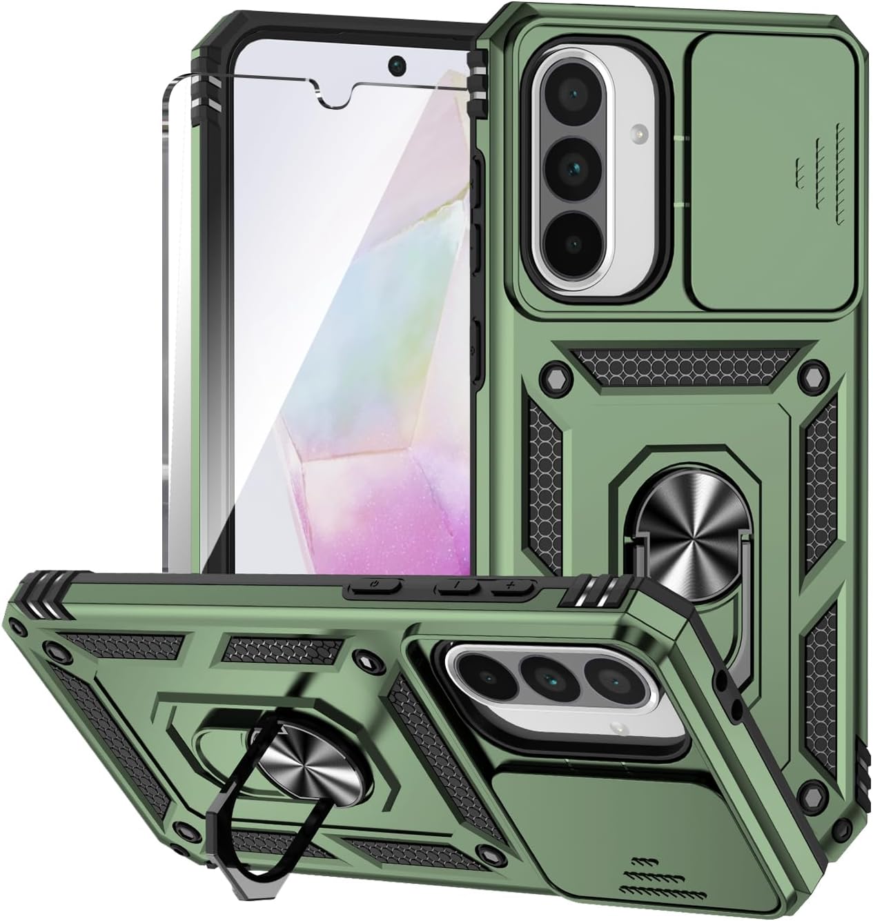 Amazon.com: for Galaxy A36 5G Phone Case with Slide Camera Cover HD ...