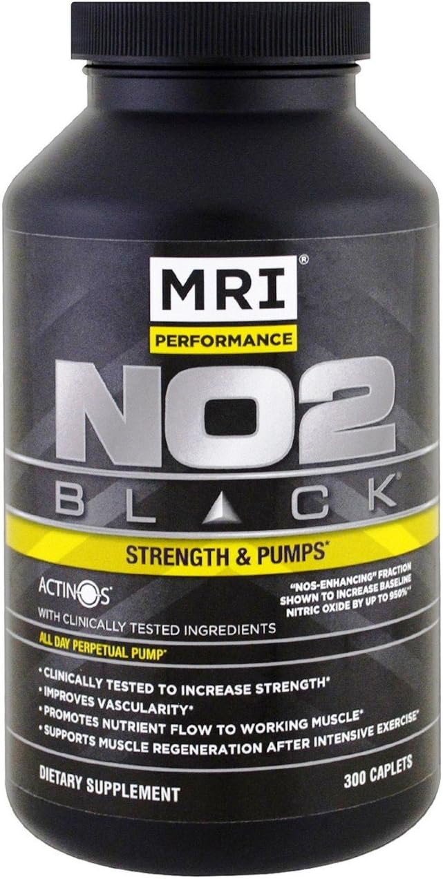 Amazon.com: MRI NO2 Black Strength & Pumps NOS-Enhanced Hemodilator 300 ...