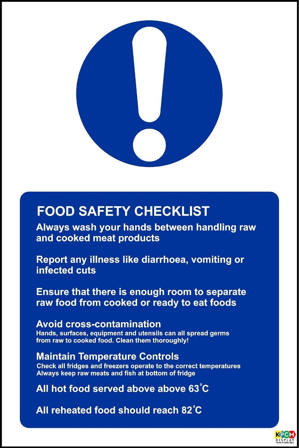 Food Safety Signs