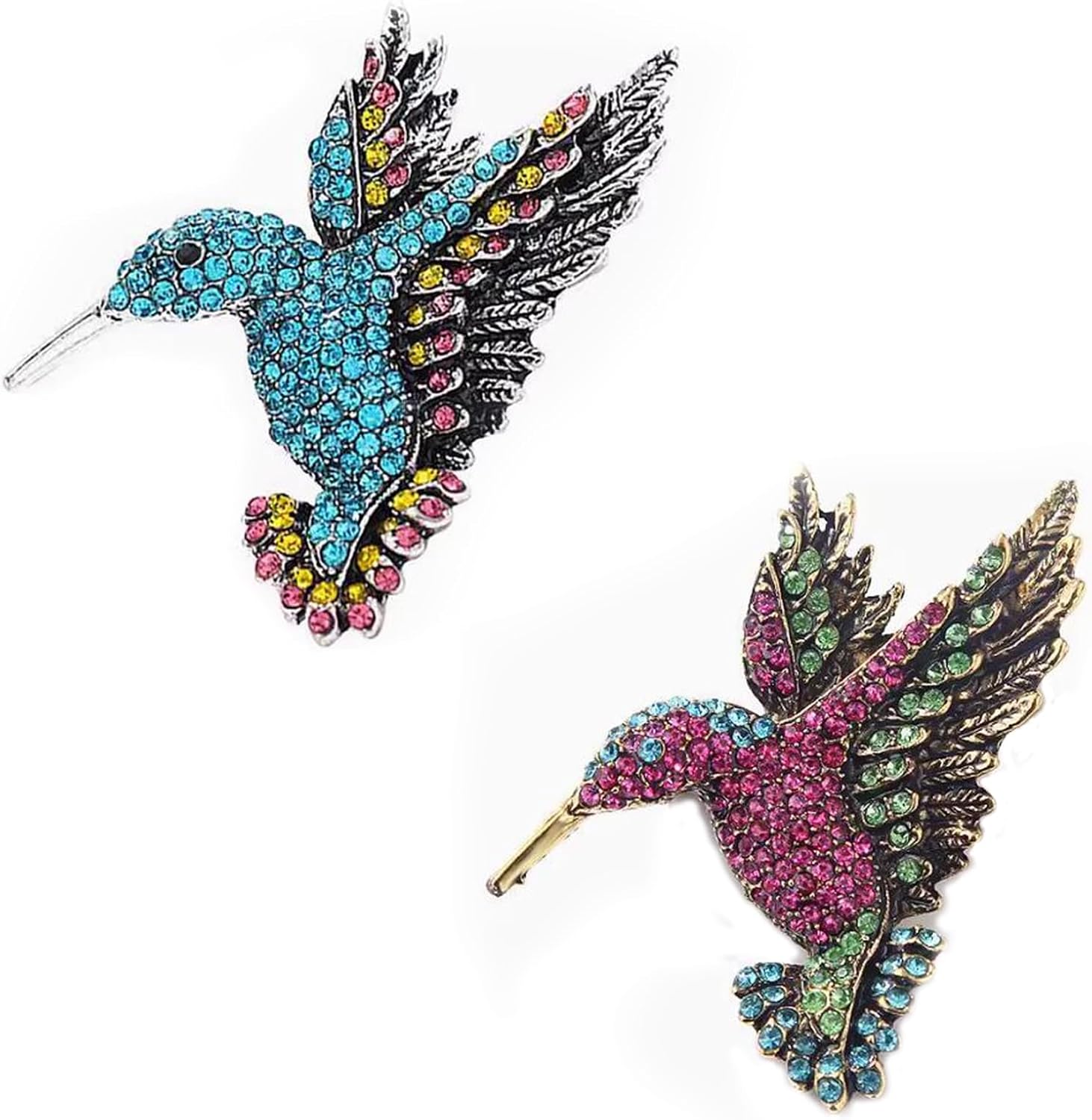 Amazon.com: Hummingbird Brooch,2pcs Brooches And Pins for Women Vintage ...